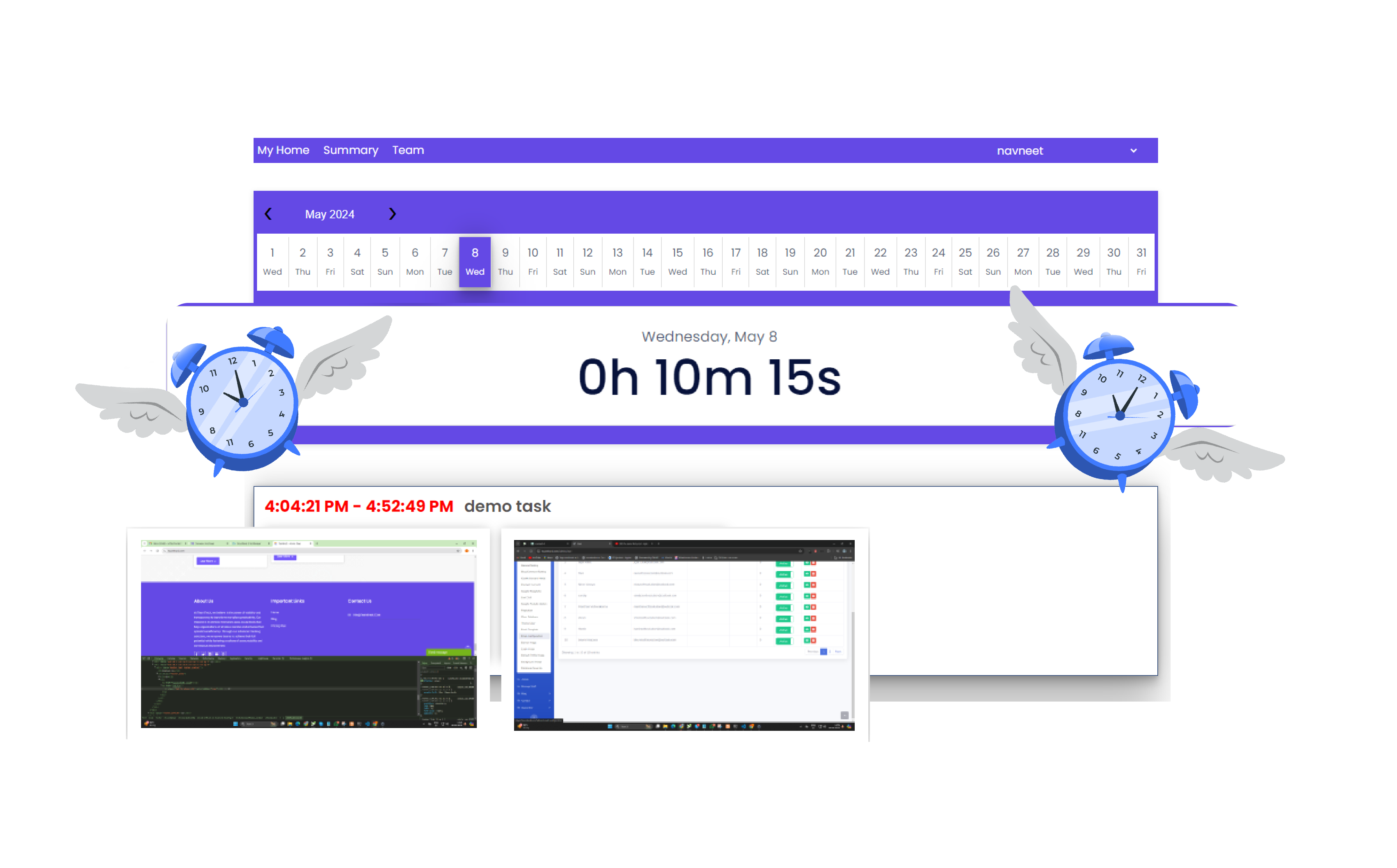 Teamtreck - Screenshot Monitoring